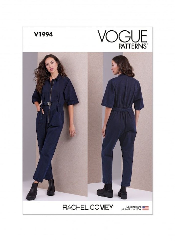 Vogue 1994 Paper Sewing Pattern – Women’s Jumpsuit, Sizes Bb (L–XL–XXL ...