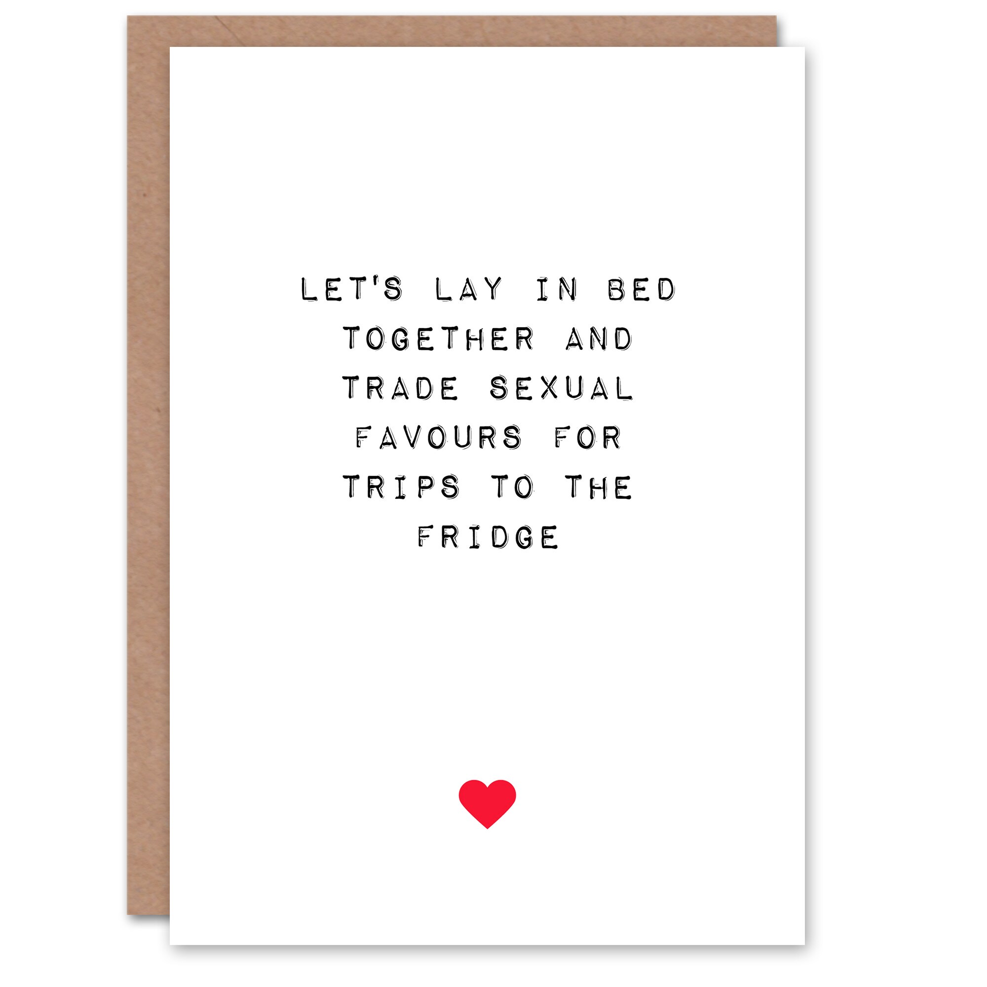 Anniversary Card Rude Saucy Funny Lay in Bed Favours Joke - Tesco Groceries