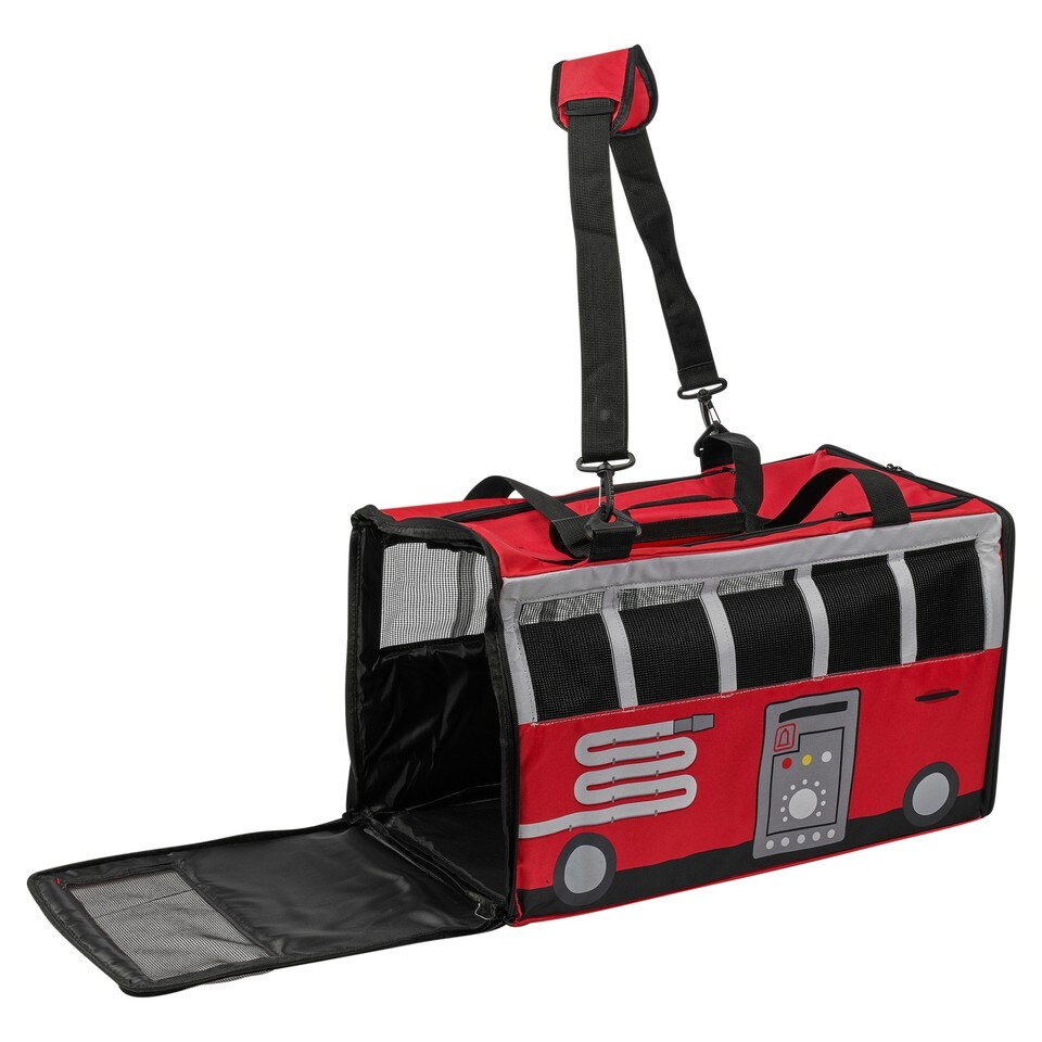 Pet Carrier Bag Soft Polyester Kids Bus Themed Small Dog Cat Travel ...