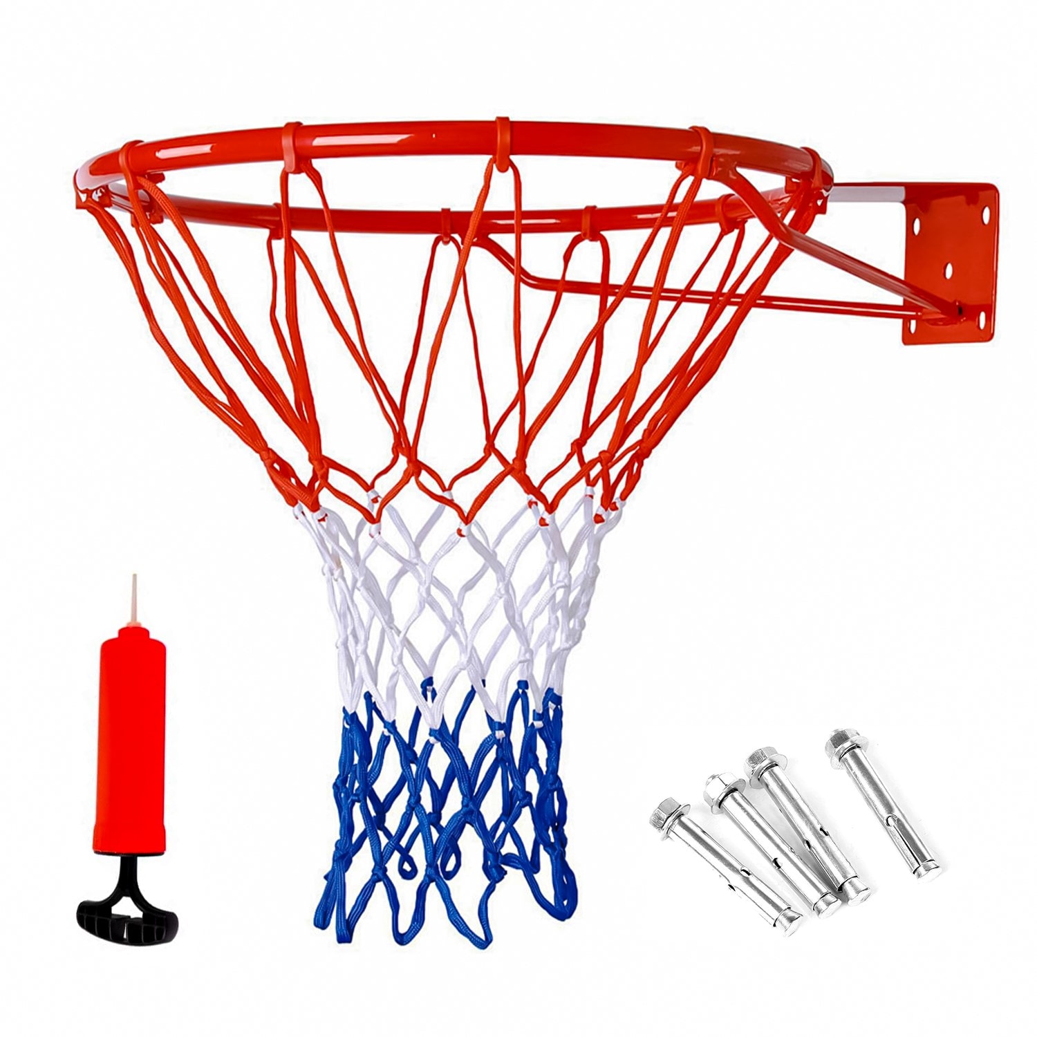 Full Size Basketball Hoop Ring Net Wall Mounted Outdoor Hanging Basket ...