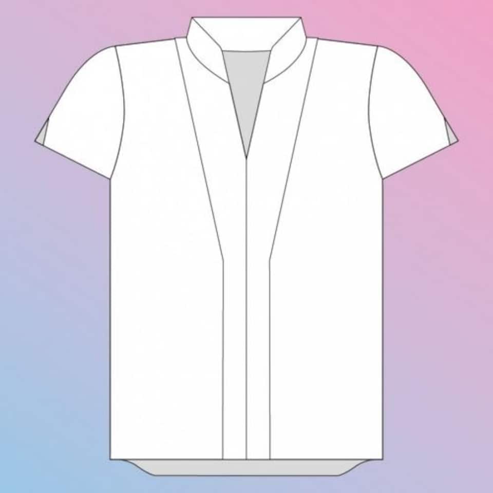 Experimental Space Evelyn Blouse Paper Sewing Pattern – Women’s Top ...