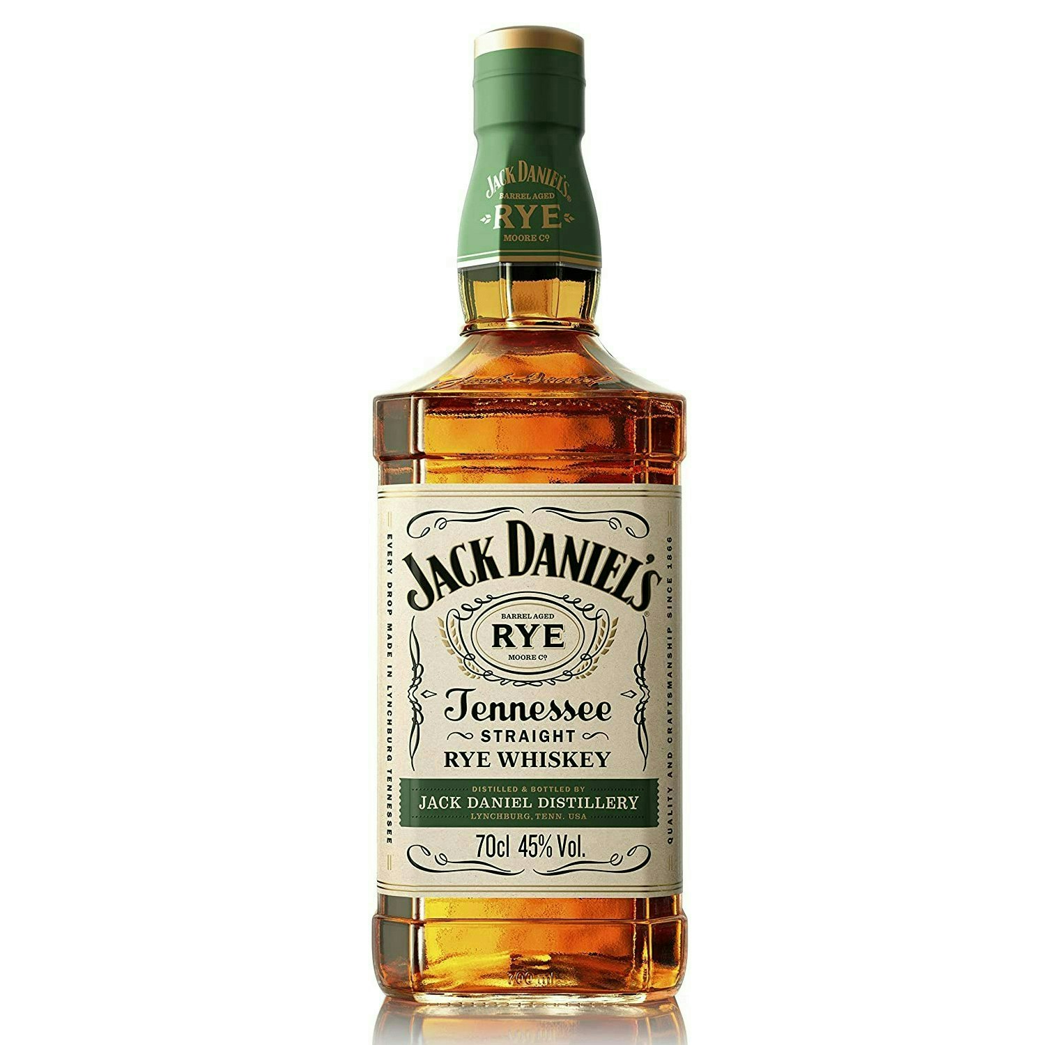 Jack Daniels Tennessee Rye Whiskey 70cl | Gold | Spicy flavor | 1 ...