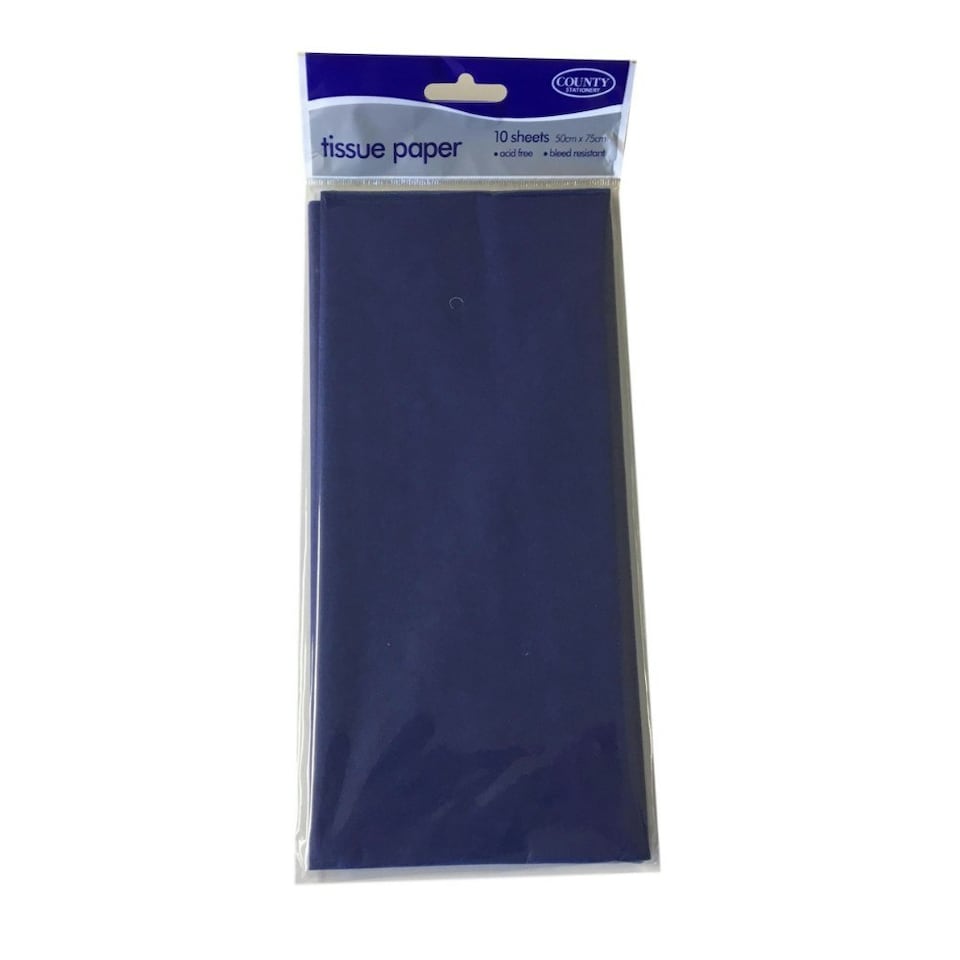 Blue Acid Free Tissue Paper 10 Sheets - Tesco Groceries