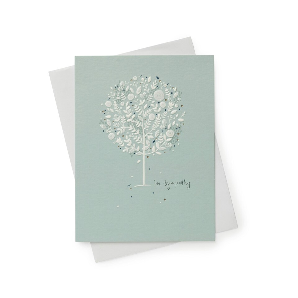 Sympathy Card - Tree Design - Tesco Groceries