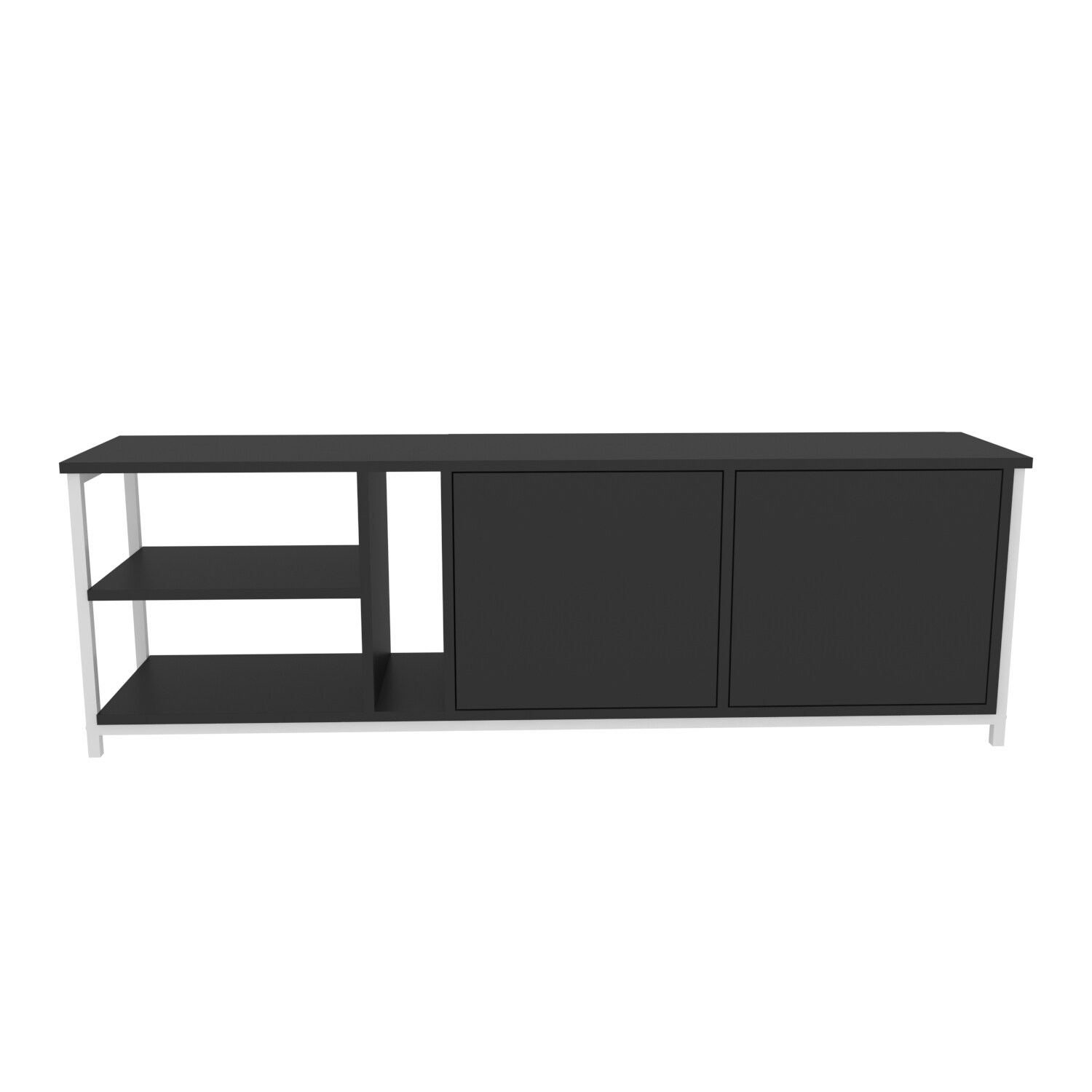 Decorotika Primrose TV Unit for TV's up to 72 inches with Cabinets and ...
