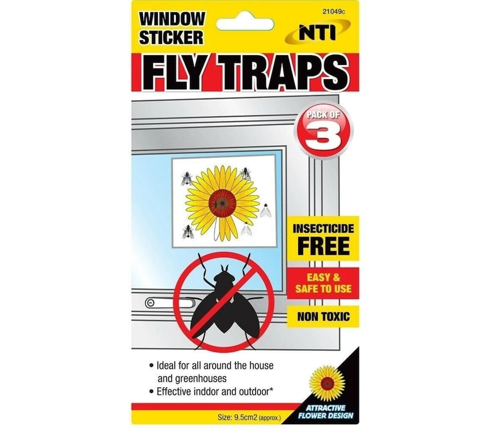 Window Sticker Fly Trap Insect Killer Paper Sticky Bug Catchers Indoor ...
