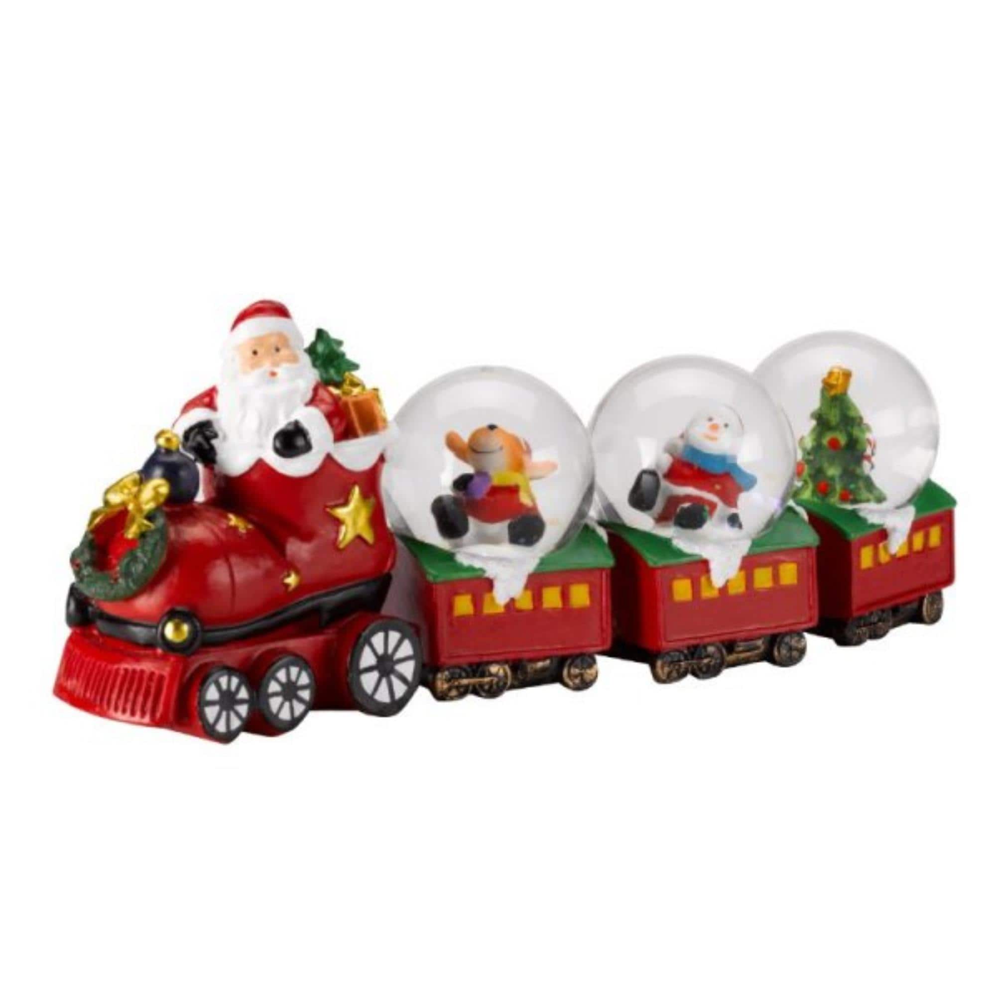 25cm All Aboard Santa's Train Christmas Snow Sphere Decoration - Tesco ...