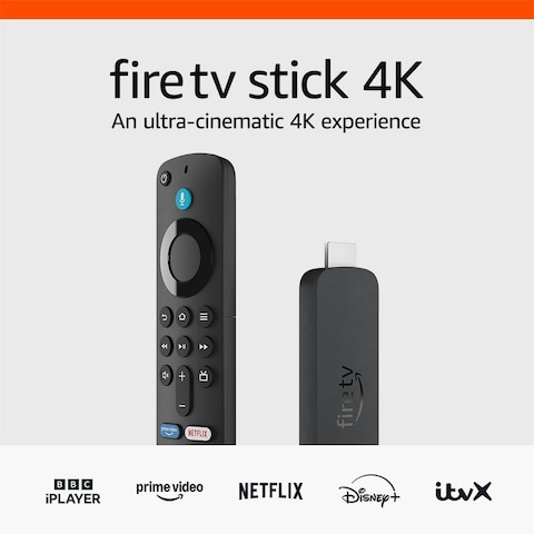 Amazon Fire TV Stick 4K 2024 with Alexa Voice Remote - Tesco Groceries