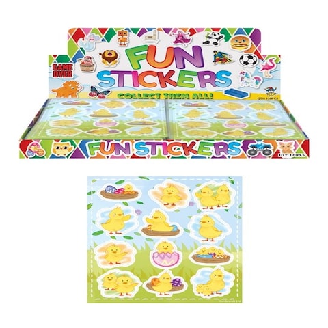 Sheet of 12 Easter Stickers - Tesco Groceries