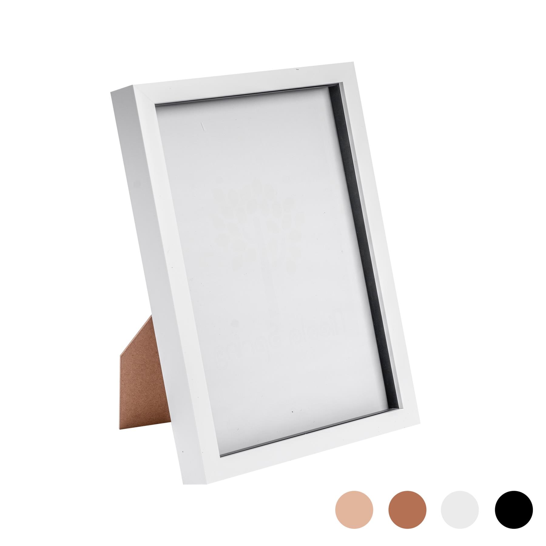 Nicola Spring 3D Box Photo Frame - A4 (8 x 12") - White - Tesco Groceries