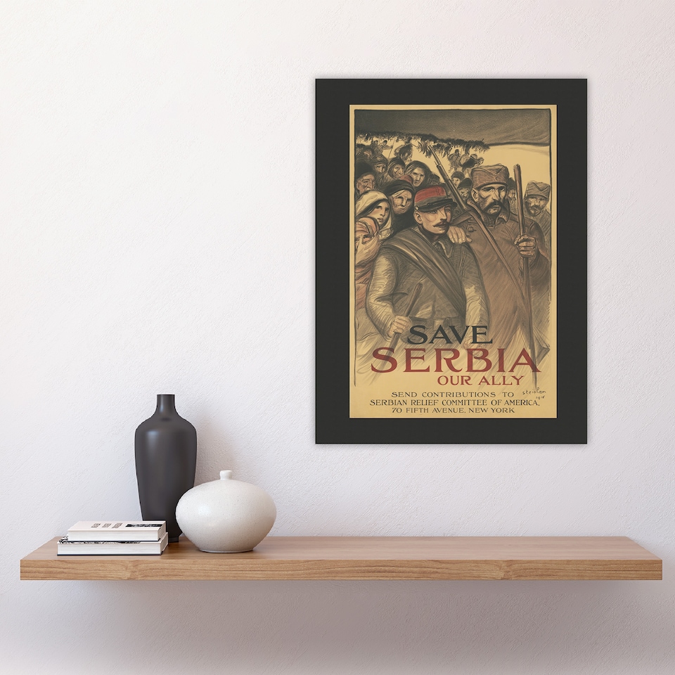 Save Serbia Our Ally WWI Propaganda Steinlen Huge Wall Art Print 18X24 ...