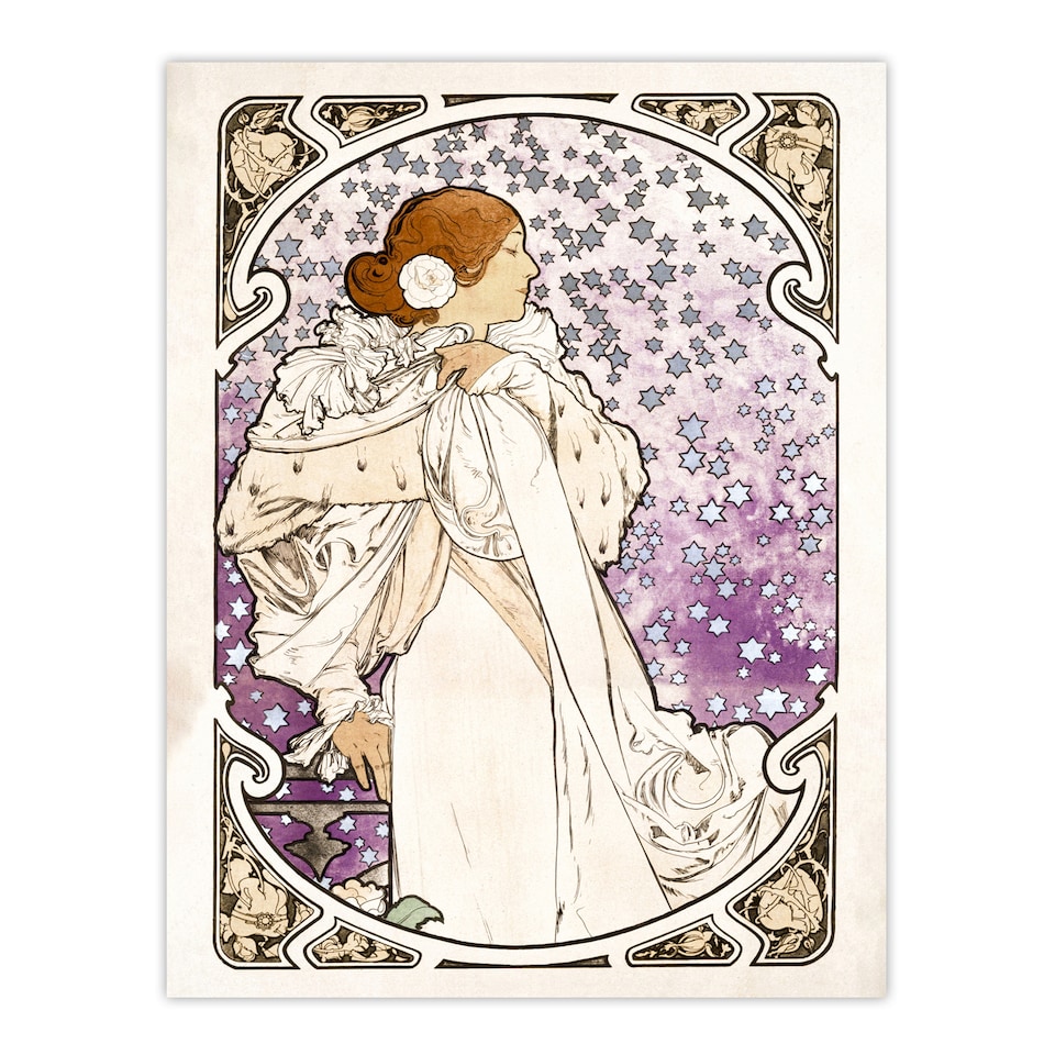 Lady of Camellias Theatre French Vintage Wall Art Print Mucha 18x24 ...