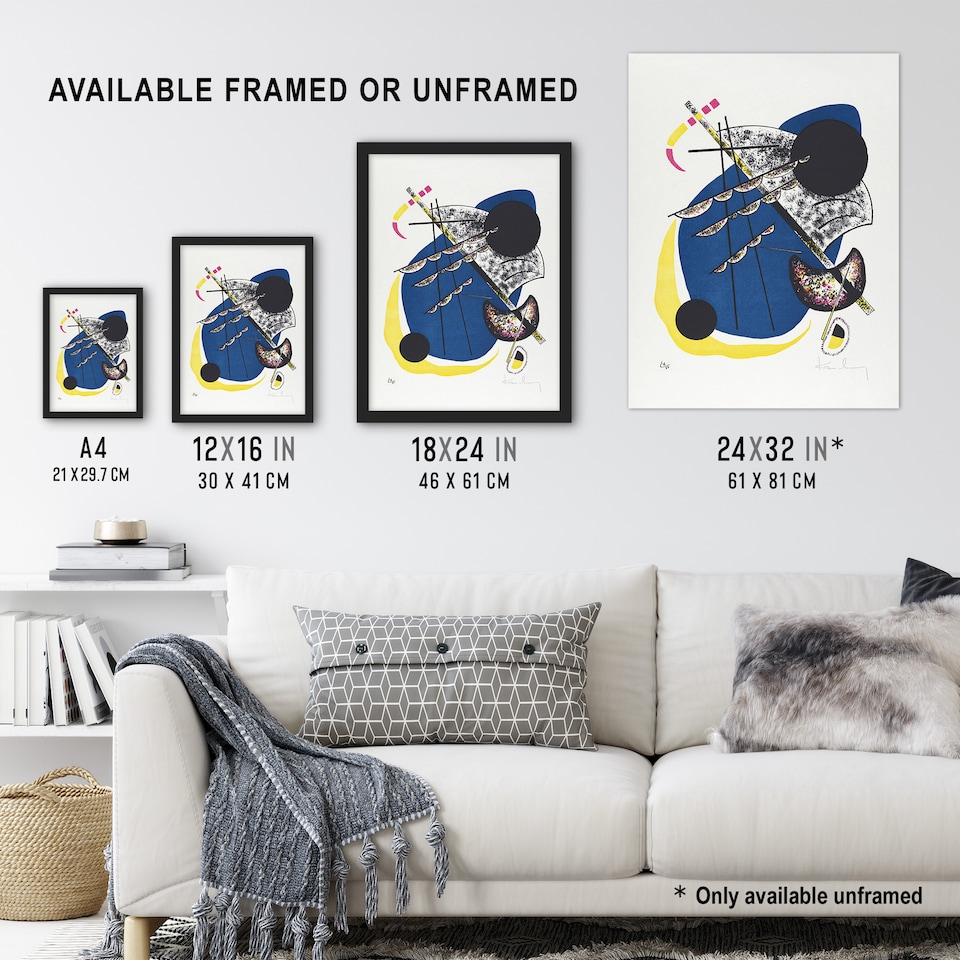 Small Worlds II Abstract Painting Kandinsky Huge Wall Art Poster Print ...