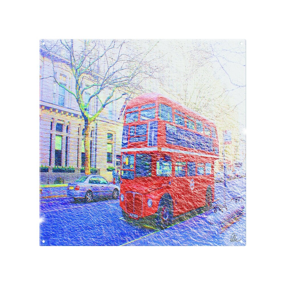 London Bus Red Splash Back | White - Tesco Groceries