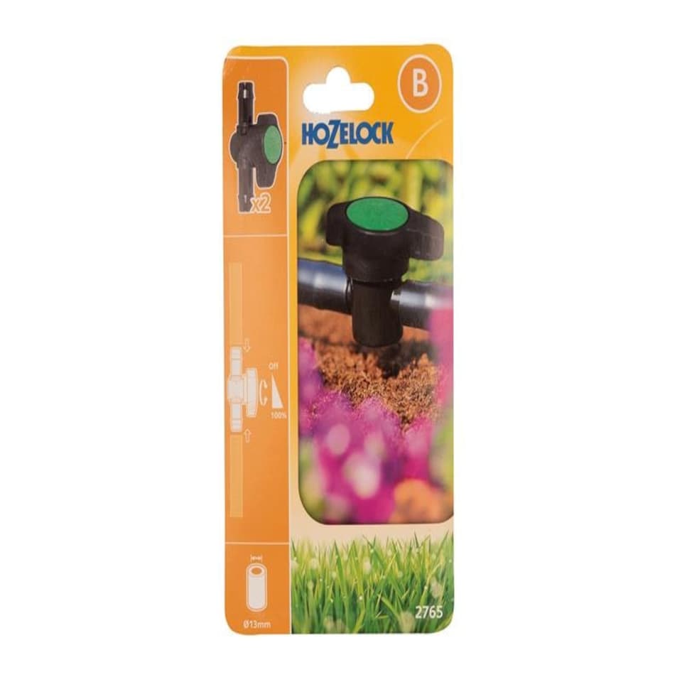 Hozelock 2765 Flow Control Valve 13mm (Pack 2) - Tesco Groceries