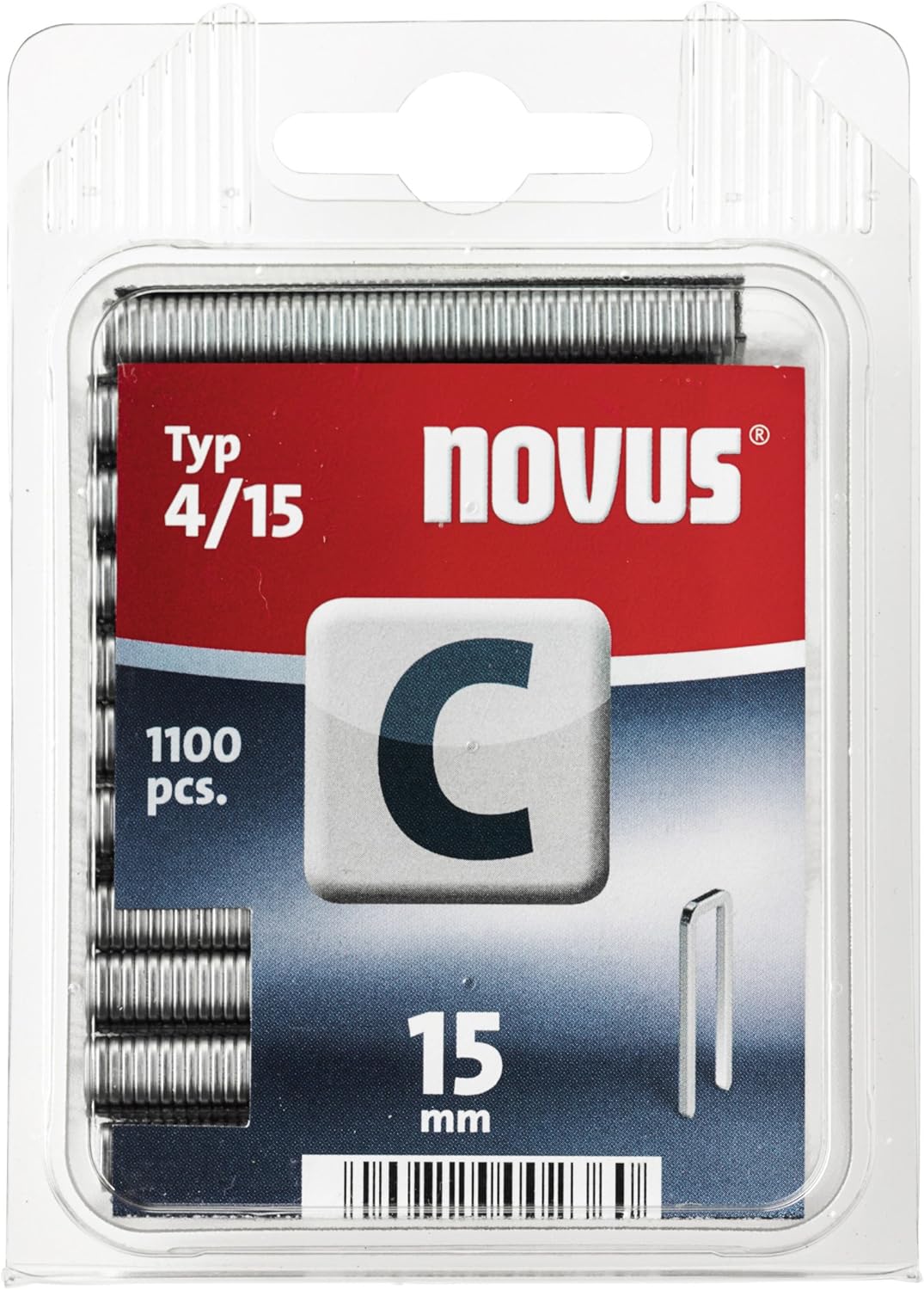 Novus Typ 4/15 C-15 mm Staples (Pack of 1100) - Tesco Groceries