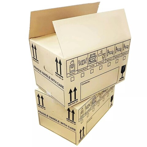 10 x Cardboard Storage House Moving Boxes 18x12x10" Packing Cartons ...