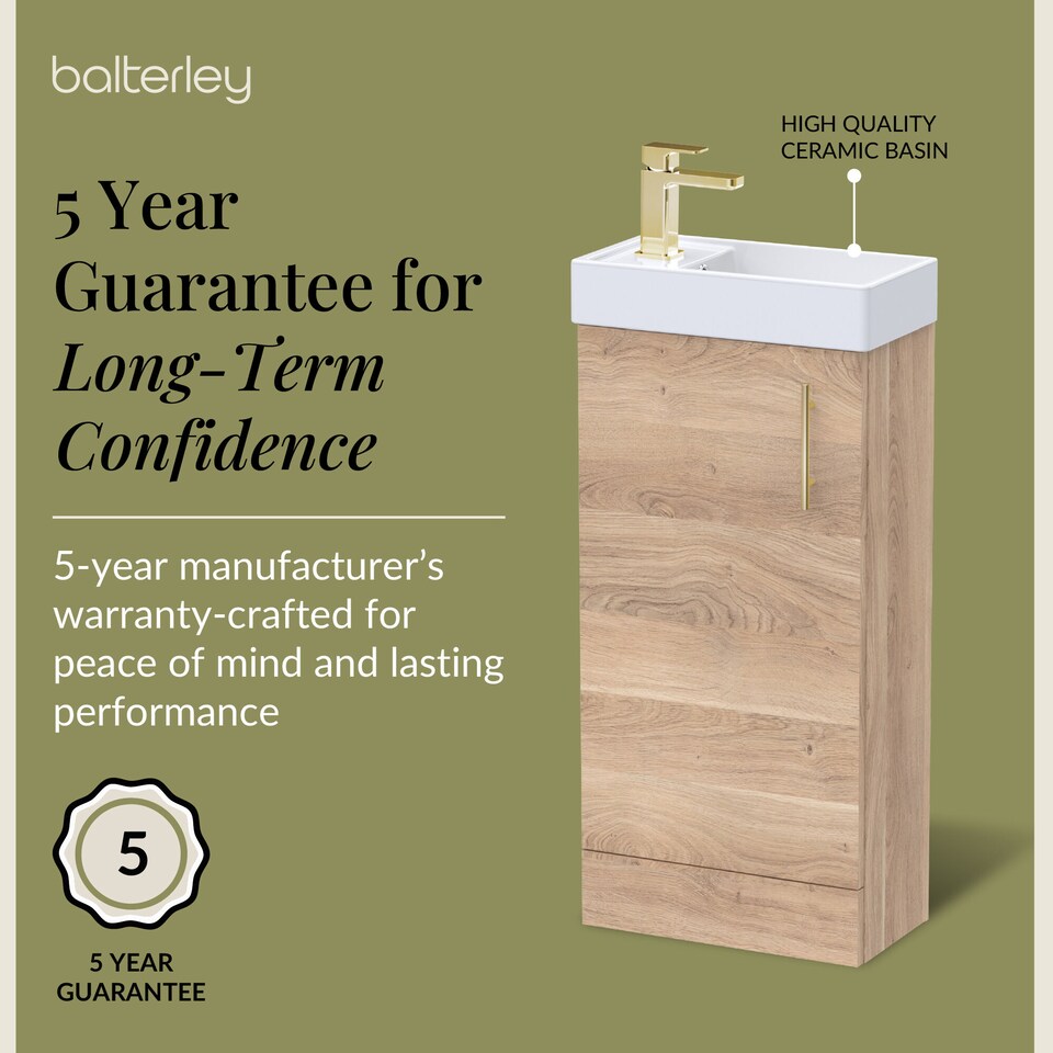 Balterley Bathroom Contemporary Floor Standing Vanity Unit Basin ...