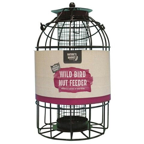 Wild Bird Metal Hanging Nut Feeder Cage Perfect For Attracting Birds ...