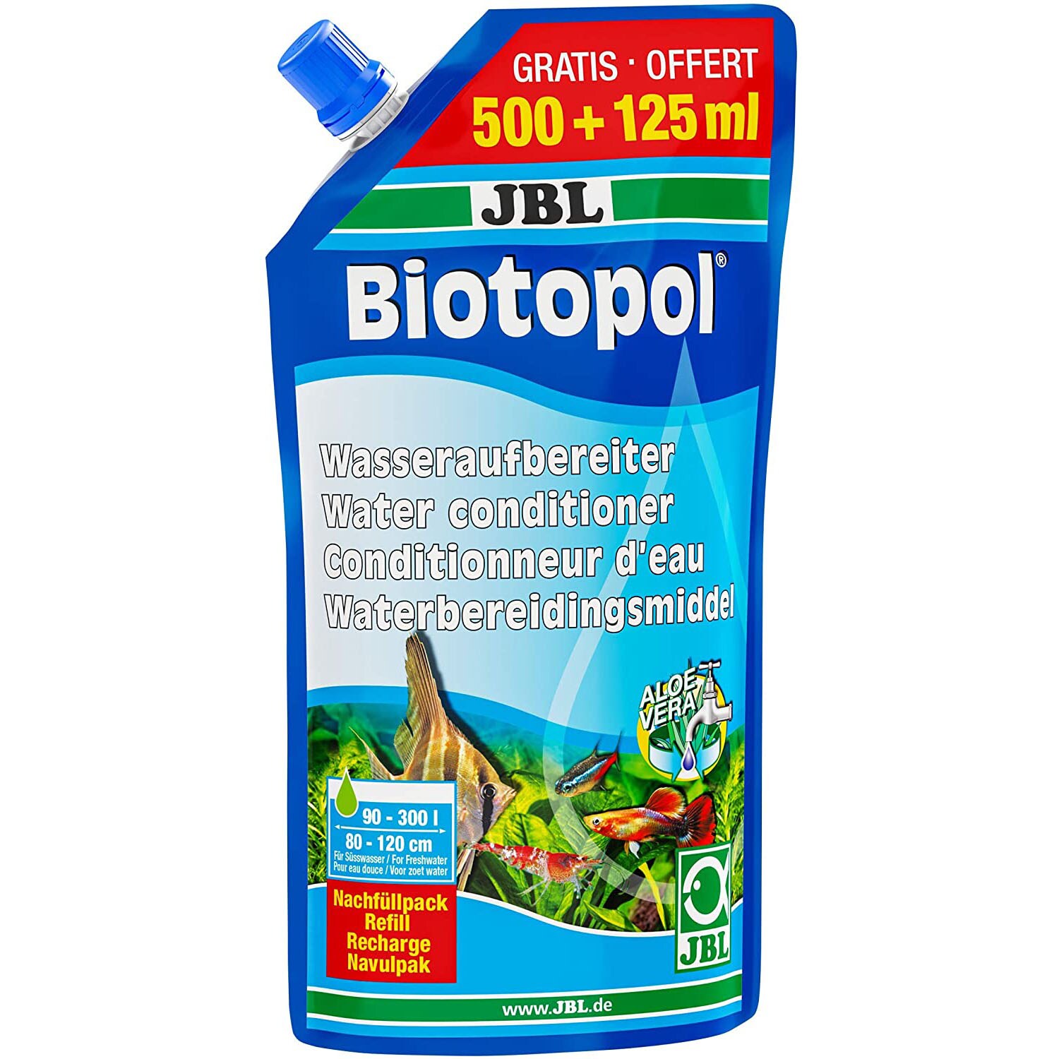 JBL Biotopol Refill 500ml and 125ml Bottles Essential Water Treatment ...