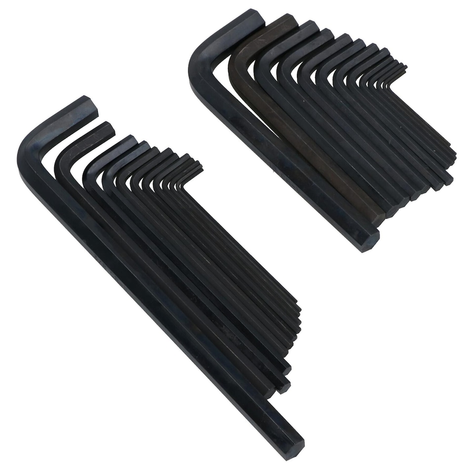 25pc Metric and AF Allen Alan Allan Hexagon Hex Key Set TE054 - Tesco ...