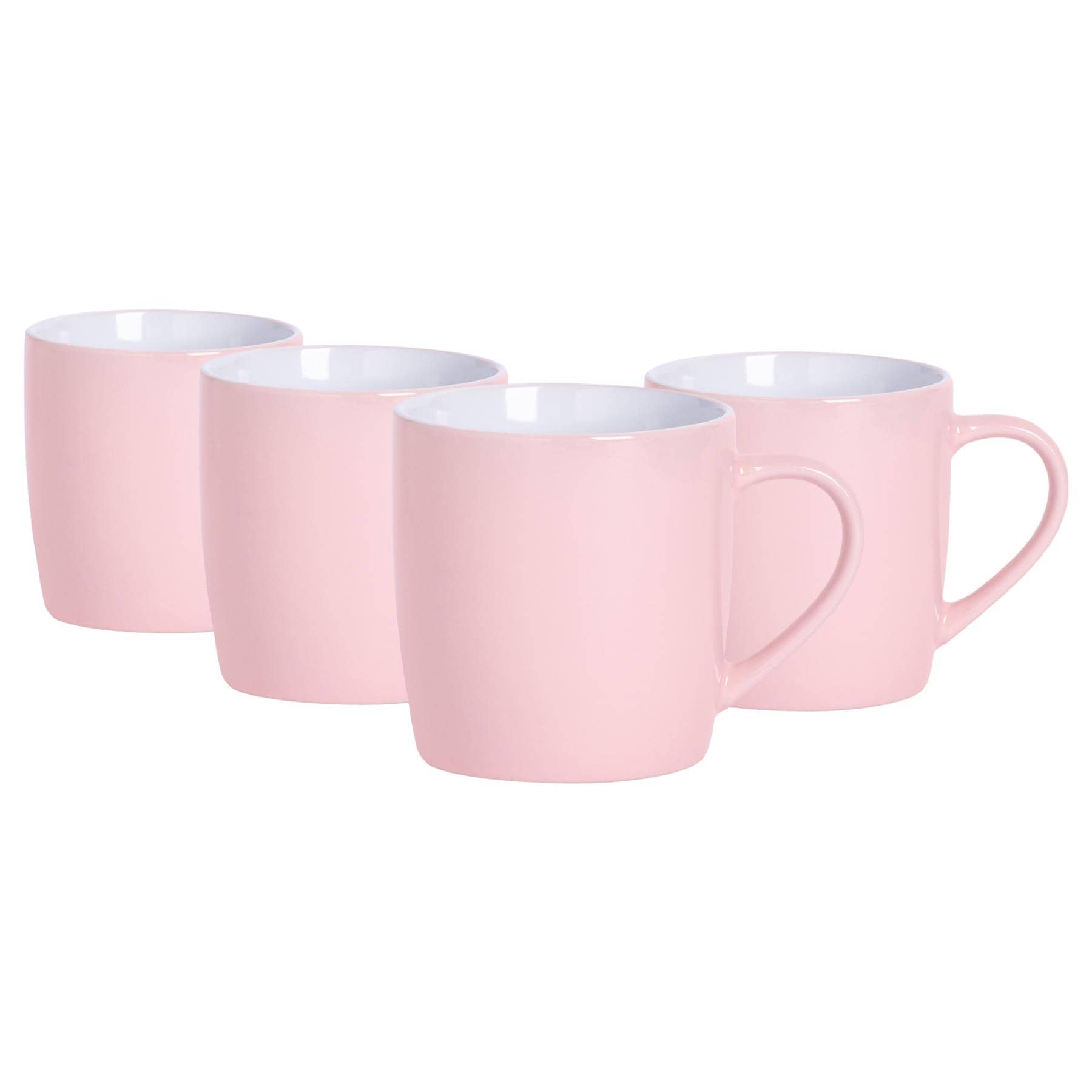 Argon Tableware 350ml Coloured Coffee Mugs - Gloss Ceramic Stoneware ...