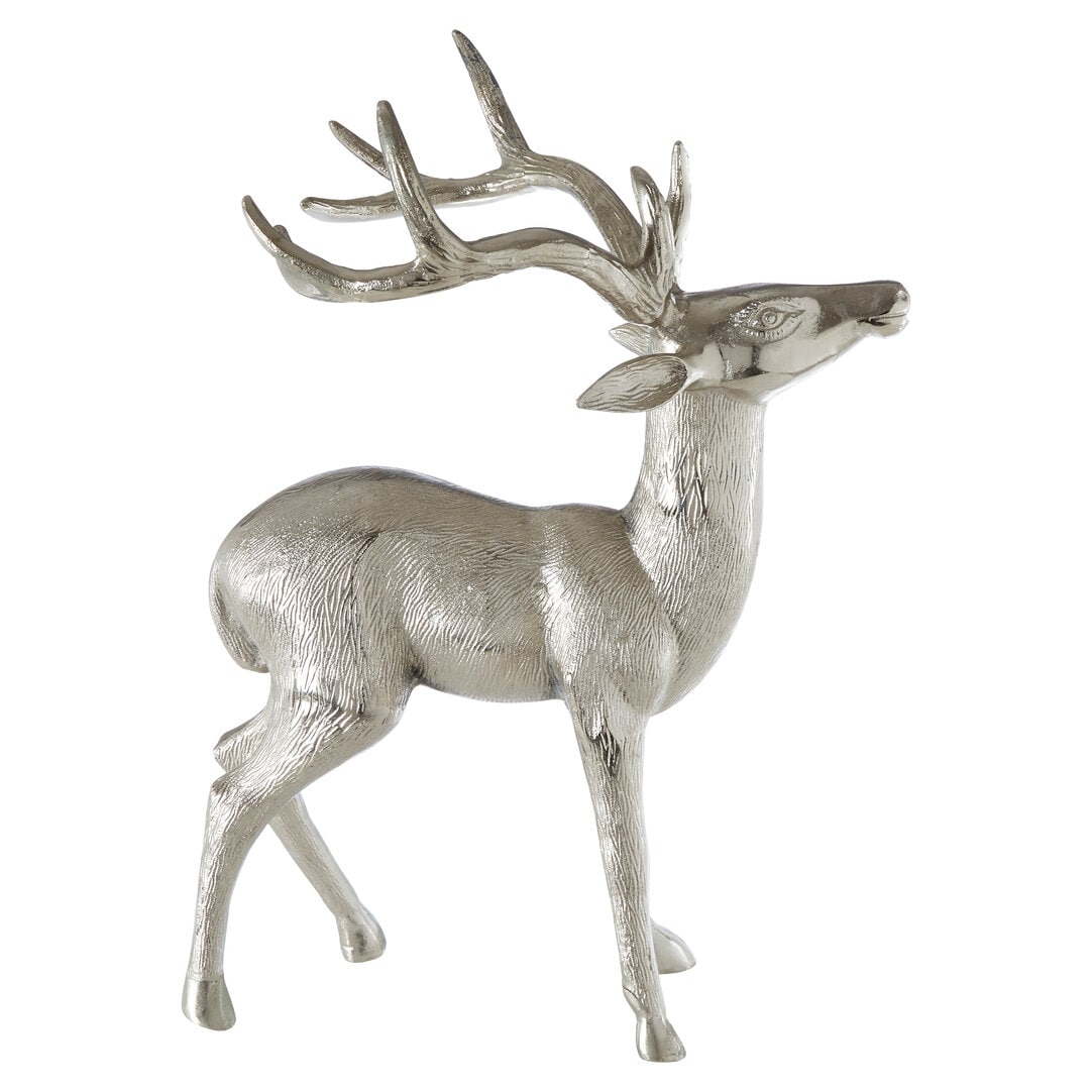 Small Nickel Finish Floor Standing Stag - Tesco Groceries