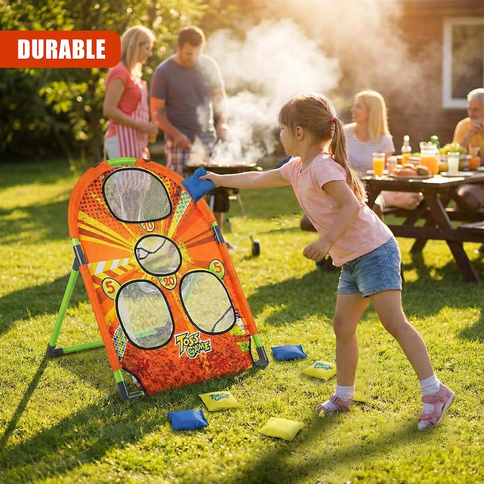 The Magic Toy Shop Bean Bag Toss Game Set Indoor Outdoor Cornhole for ...