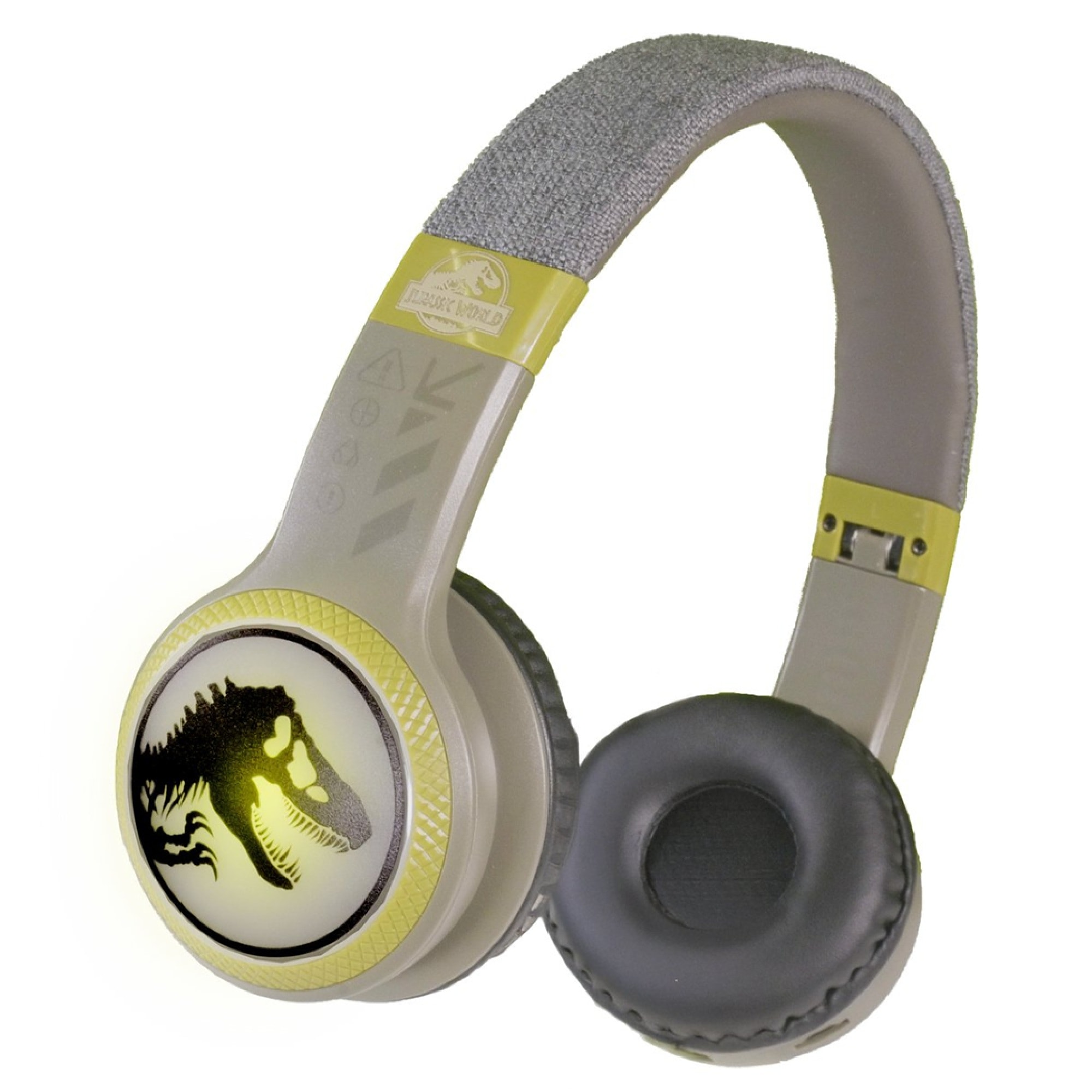 Lazerbuilt Jurassic World T-Rex Wireless LED On-Ear Headphones - Tesco ...