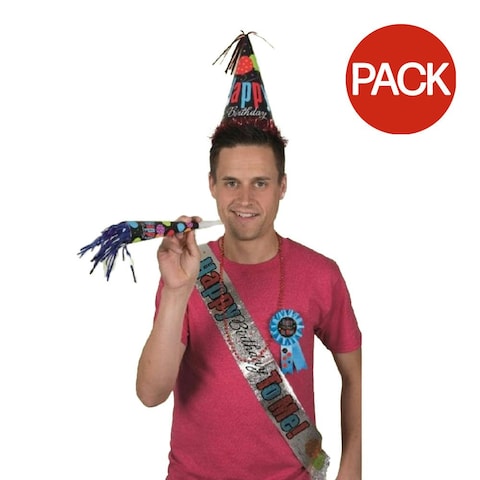 Unique Party Birthday Party Kit (Pack of 5) - Multicoloured - One Size ...