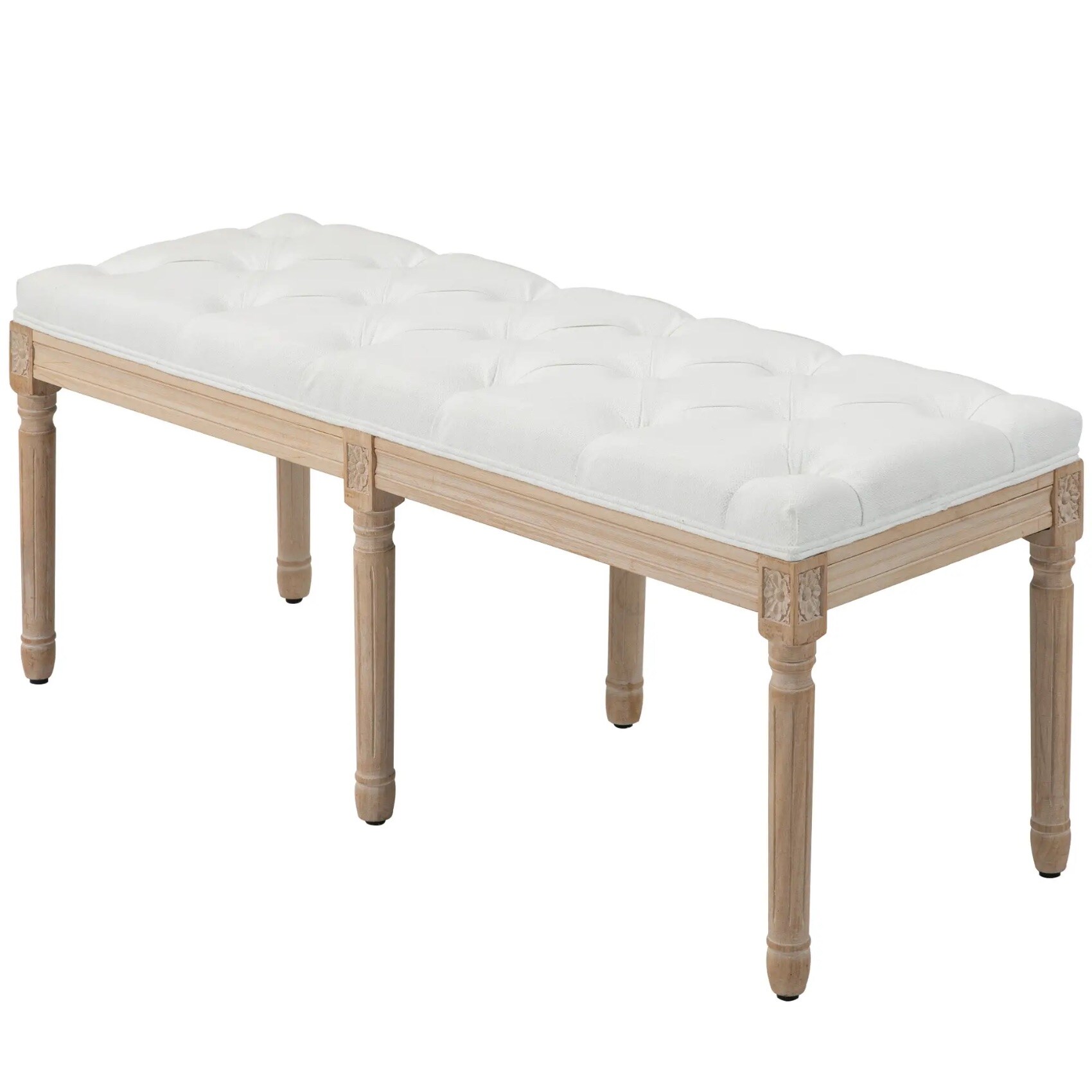 Classic Bed End Sofa Chaise Lounge Seat Cream White - Tesco Groceries