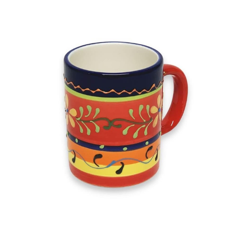 Verano Spanish Ceramics Classic Spanish Set of 6 Mugs - 7cm x 10cm ...