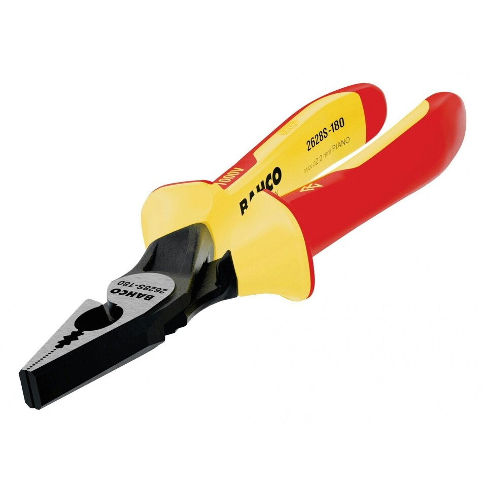 Bahco Ergo Insulated Combination Pliers - Multi Colour - 180mm (7in ...