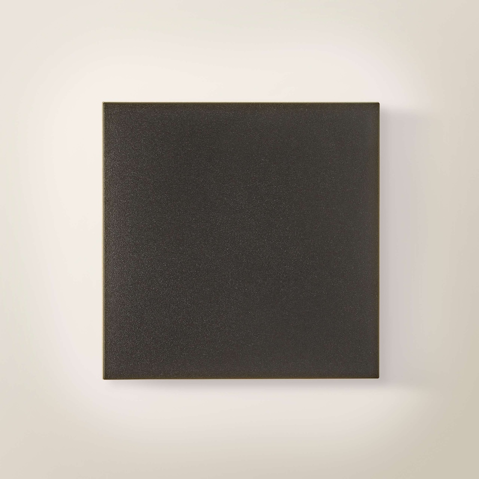 ValueLights Chad Black Backlit Square IP65 LED Outdoor Wall Light ...