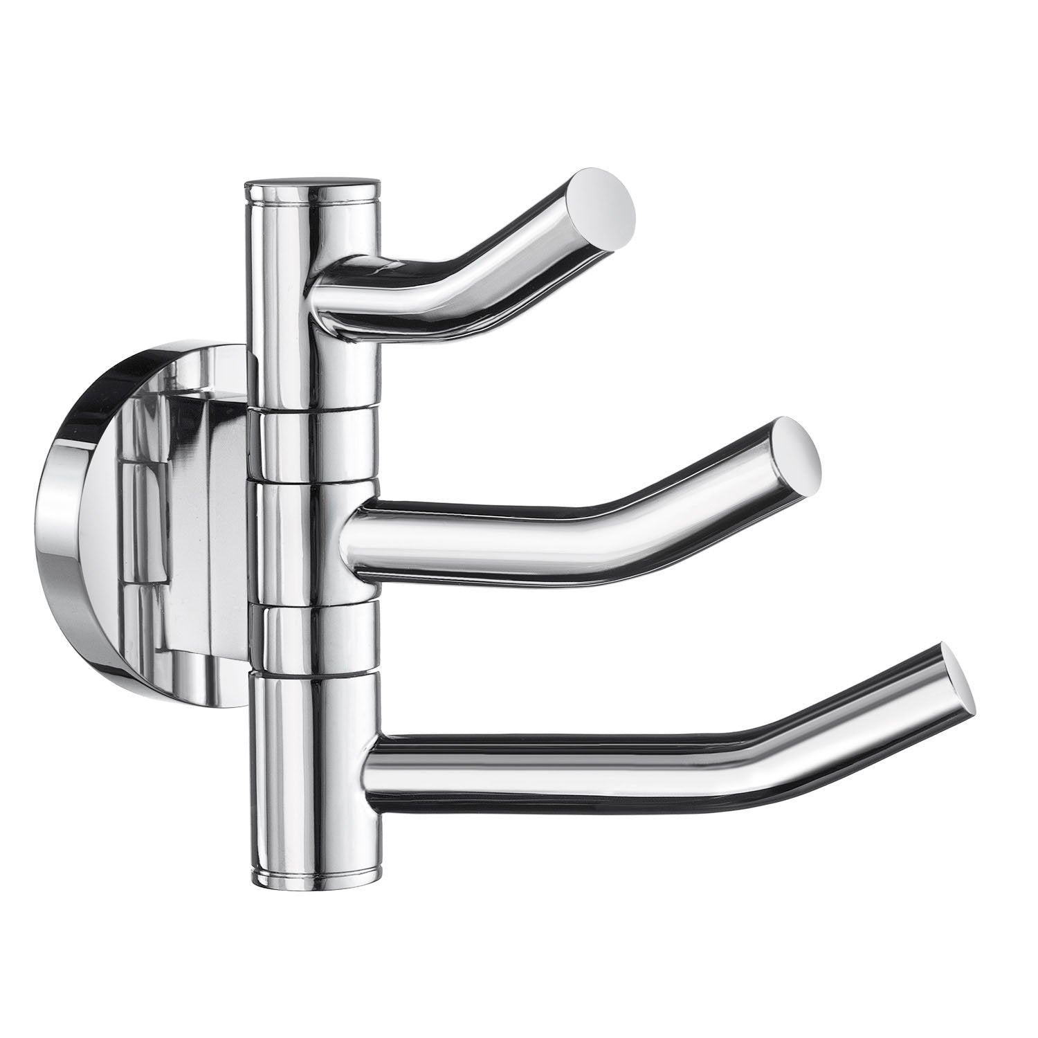 Smedbo Polished Chrome Triple Swing Arm Bathroom Towel Hooks - Tesco ...