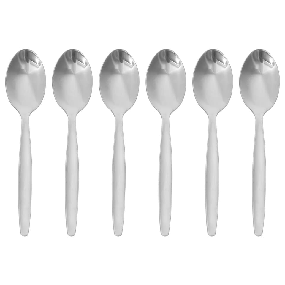 Argon Tableware Stainless Steel Teaspoons - Pack of 6 - Tesco Groceries