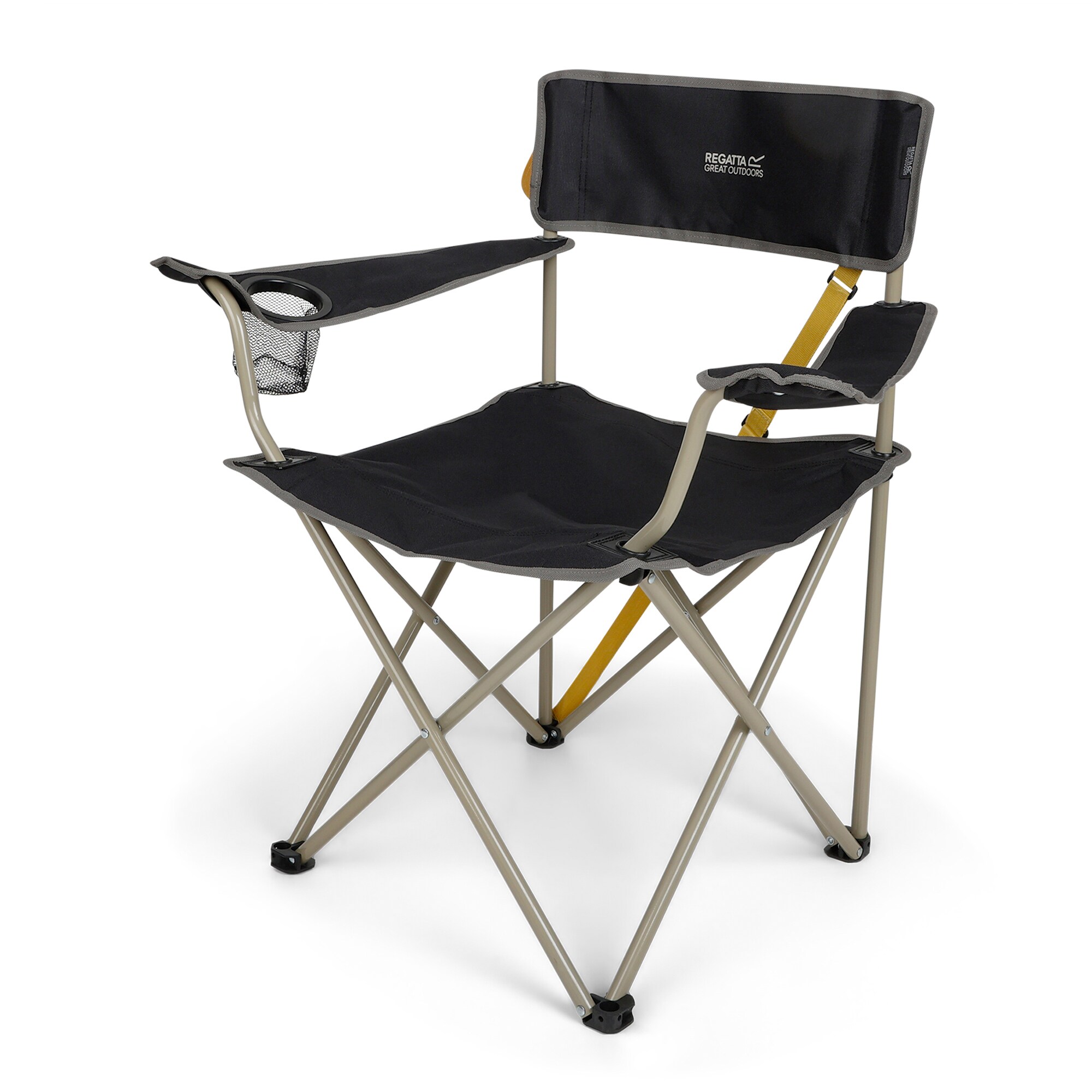 Regatta Isla Chair 2 | Grey | Black - Tesco Groceries