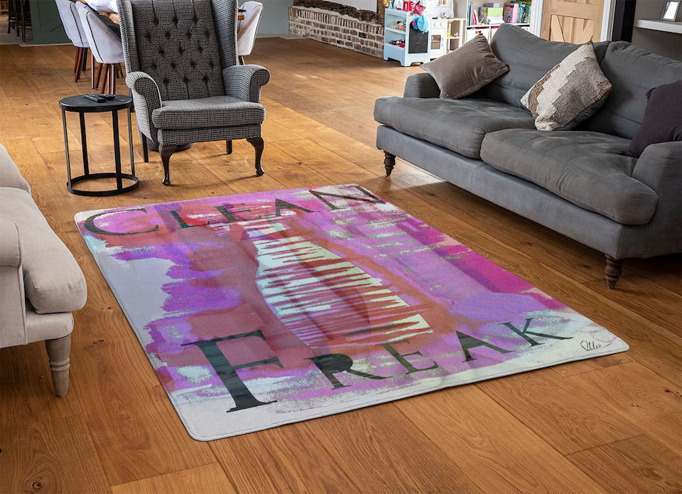 Clean Freak Rug | Multi - Tesco Groceries