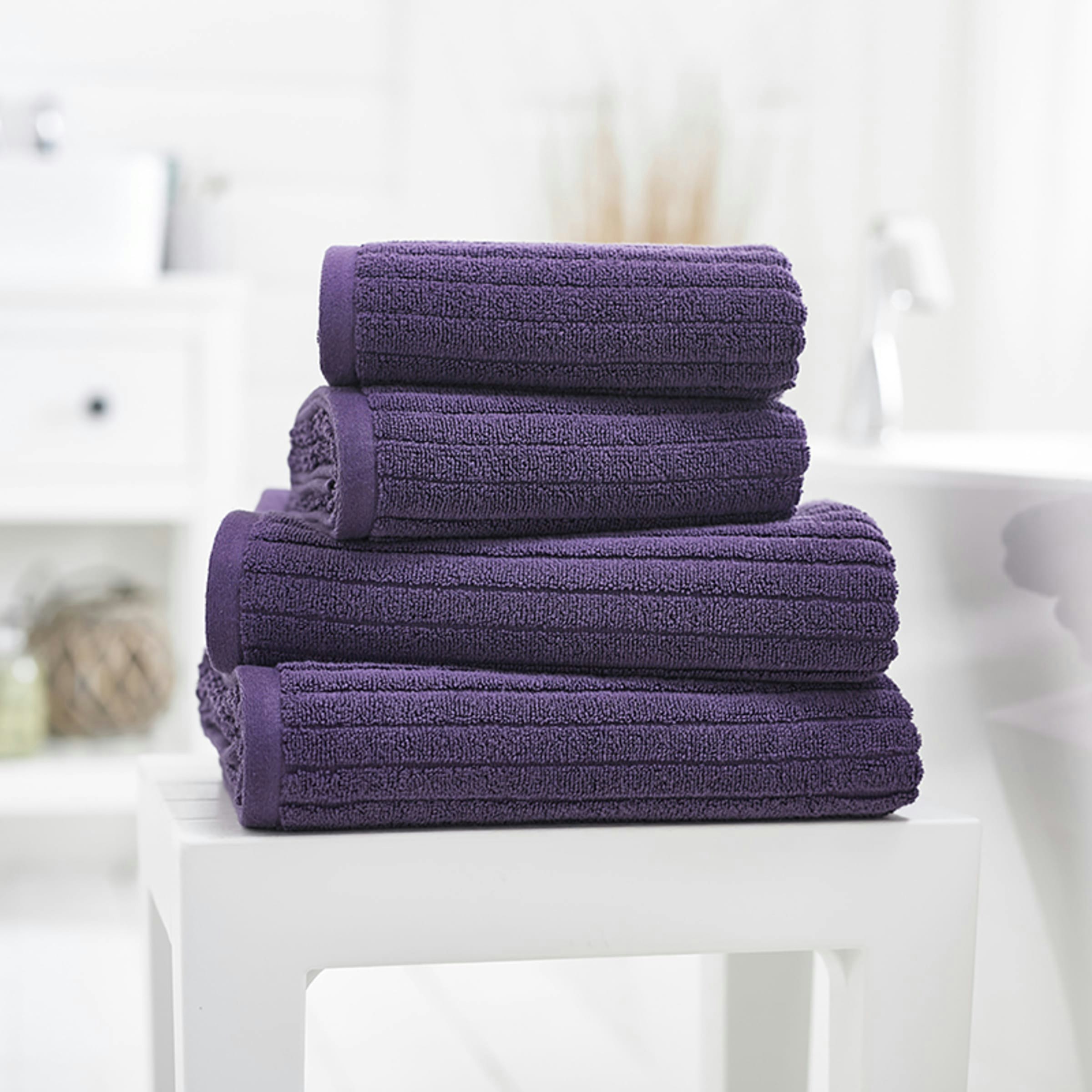 Ribbed Absorbent 100% Cotton Rialto Supersoft Towels - Tesco Groceries