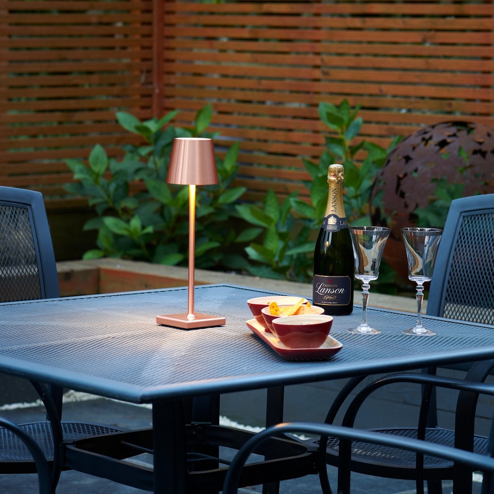 Auraglow Rechargeable Cordless LED Colour Changing Table Lamp - Mayfair ...