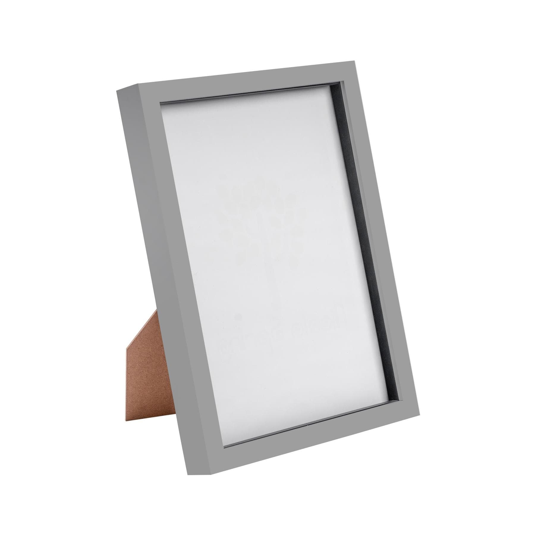 Nicola Spring 3D Box Photo Frame - A4 (8" x 12") - Grey - Tesco Groceries