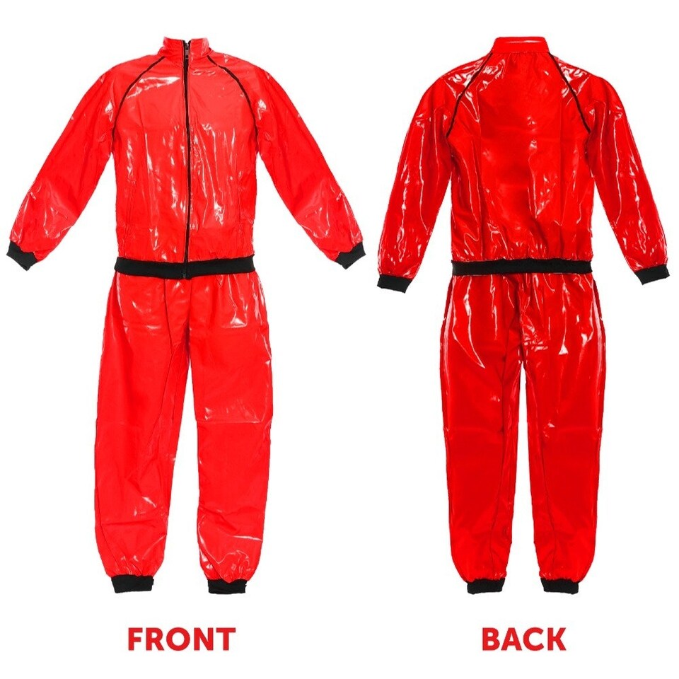 Red 90's Rapper Costume - Red Hat, Glasses, Goatee & Gold Chain Red ...