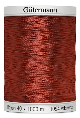 Gutermann No 40 Sulky Rayon Embroidery Thread Red for Embroidery - each ...