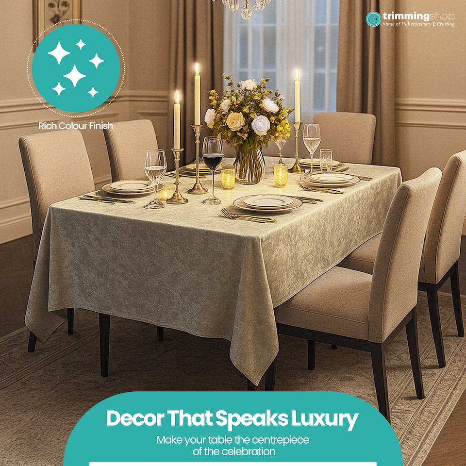 Rectangle Crushed Velvet Table Cloth, Washable Table Cover - 70" x 144 ...