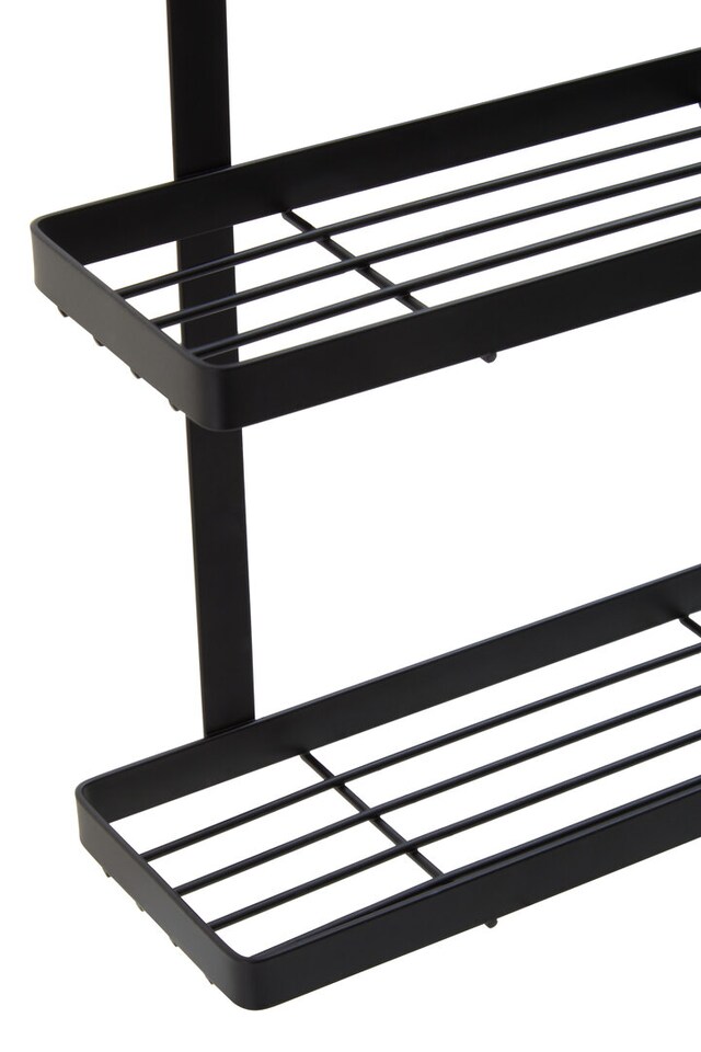 Sorello Two Tier Matt Black Hanging Storage Shelf Unit - Tesco Groceries