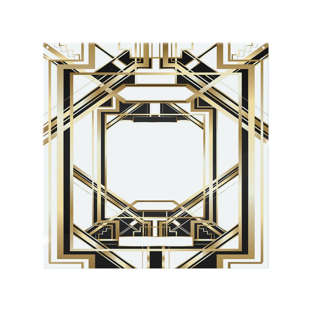 Art Deco Golden Black Frame Splash Back | White - Tesco Groceries