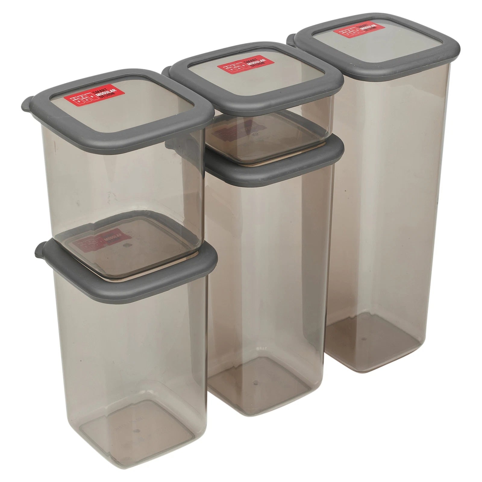 5Pc Airtight Stackable Food Storage Container Kitchen Set BPA Free ...