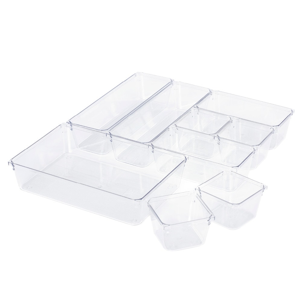 Drawer Organiser Tray Set 9 Mixed - Tesco Groceries
