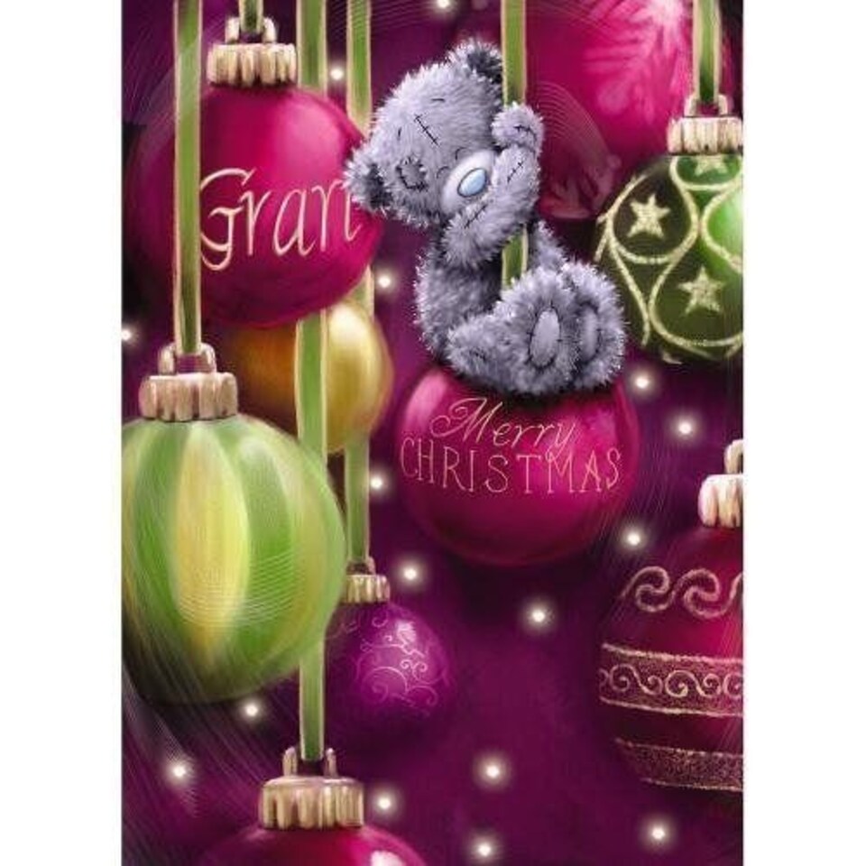 Gran Me to You Bear Christmas Card - Tesco Groceries