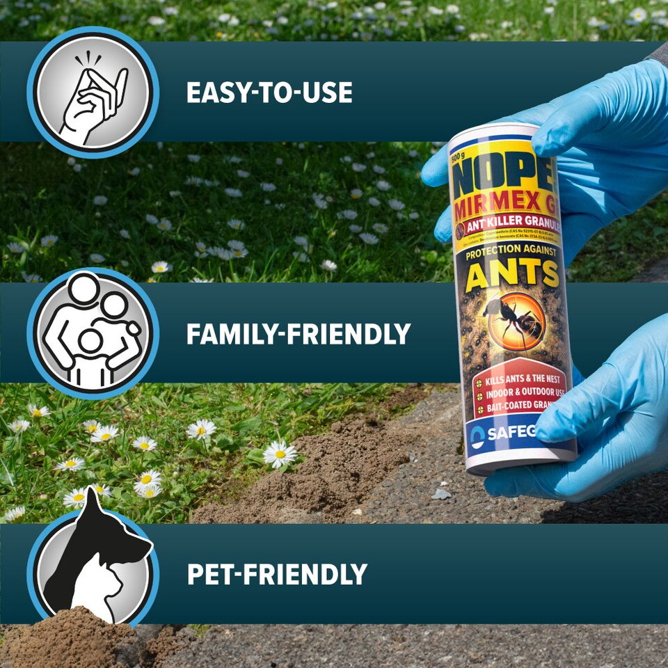 NOPE Ant Killer Bait Powder Granules 500g x 2 Pack for Indoors and ...